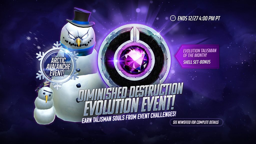 Diminished Destruction – Earn Cosmic Talismans and Snowflake Fragments ...