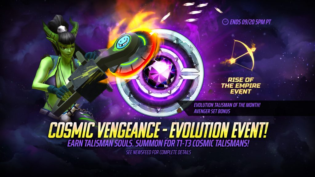 Cosmic Vengeance – Earn Cosmic Talismans and Upgrade Materials! | Iron ...