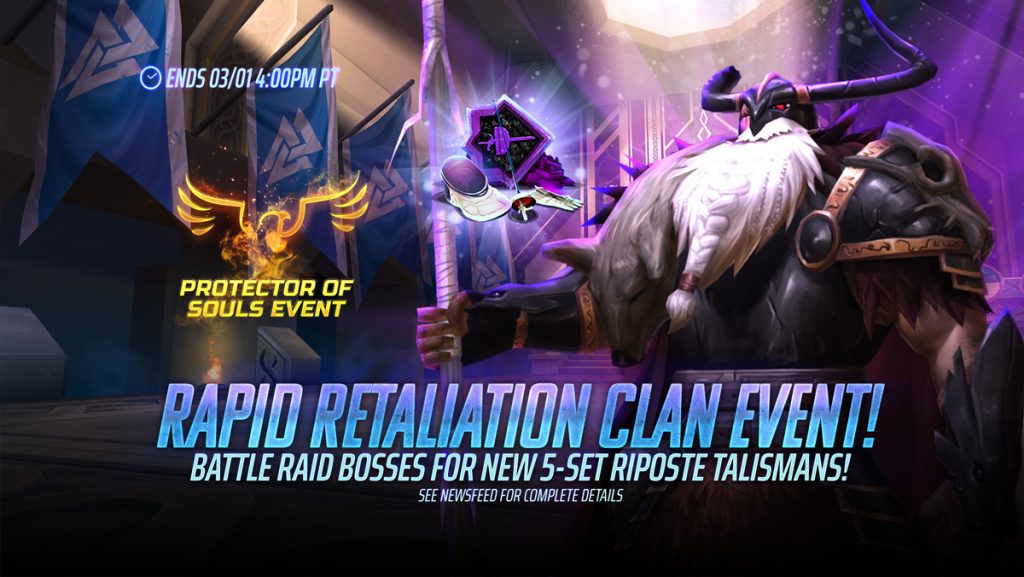 Rapid Retaliation (Raid Boss) – Win Riposte Talismans and Clan God Soul ...