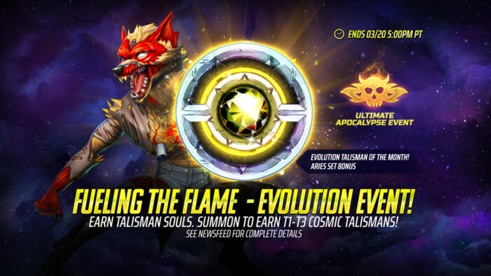 Fueling the Flame (Evolution) – Earn Cosmic Talismans and Upgrade ...