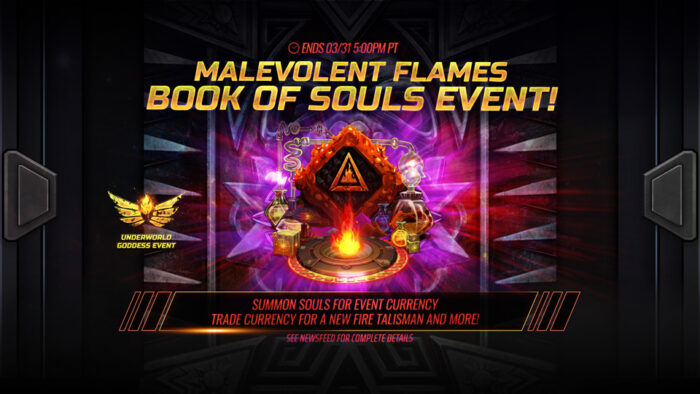 Malevolent Flames Event (Book of Souls) – Earn the new 🔥Fire Talismans ...